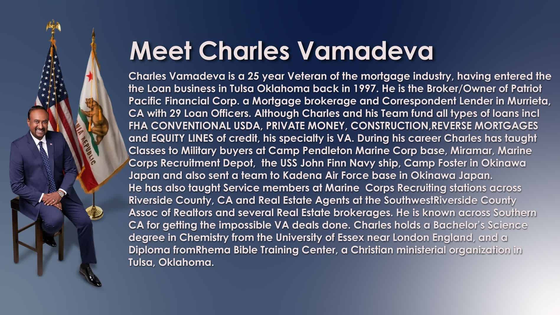Meet Charles Vamadeva